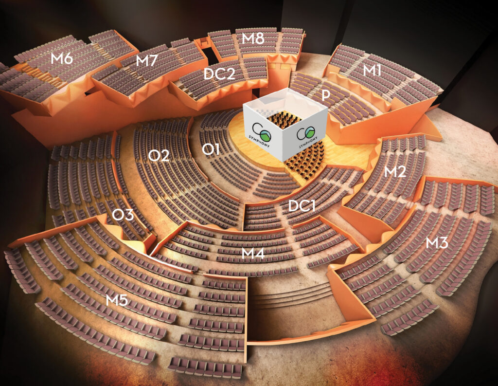 Seating Charts | Boettcher Concert Hall | Colorado Symphony